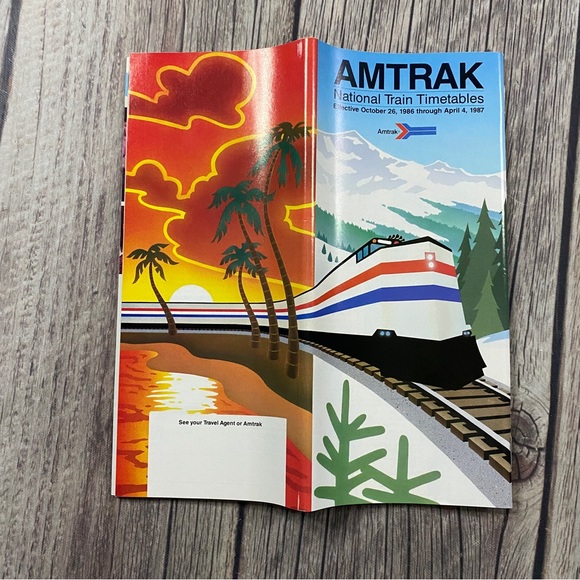 Other | Vtg Amtrak National Train Timetables Schedule Brochure April ...